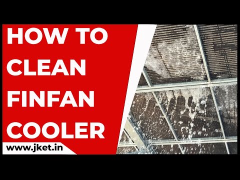 Fin Fan Cooler or Air cooled Condenser cleaning with foam technology ...