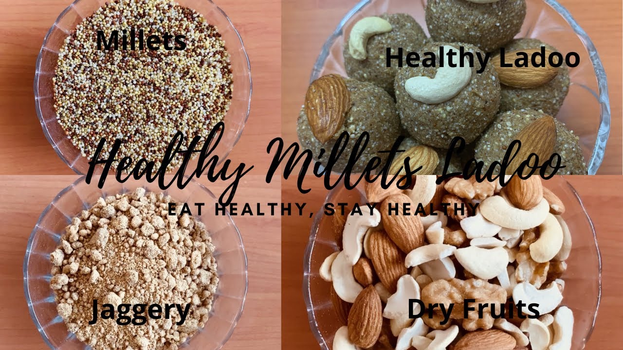 Healthy Millets Ladoo for KIDS with 4 Different Millets|Healthy Recipes ...
