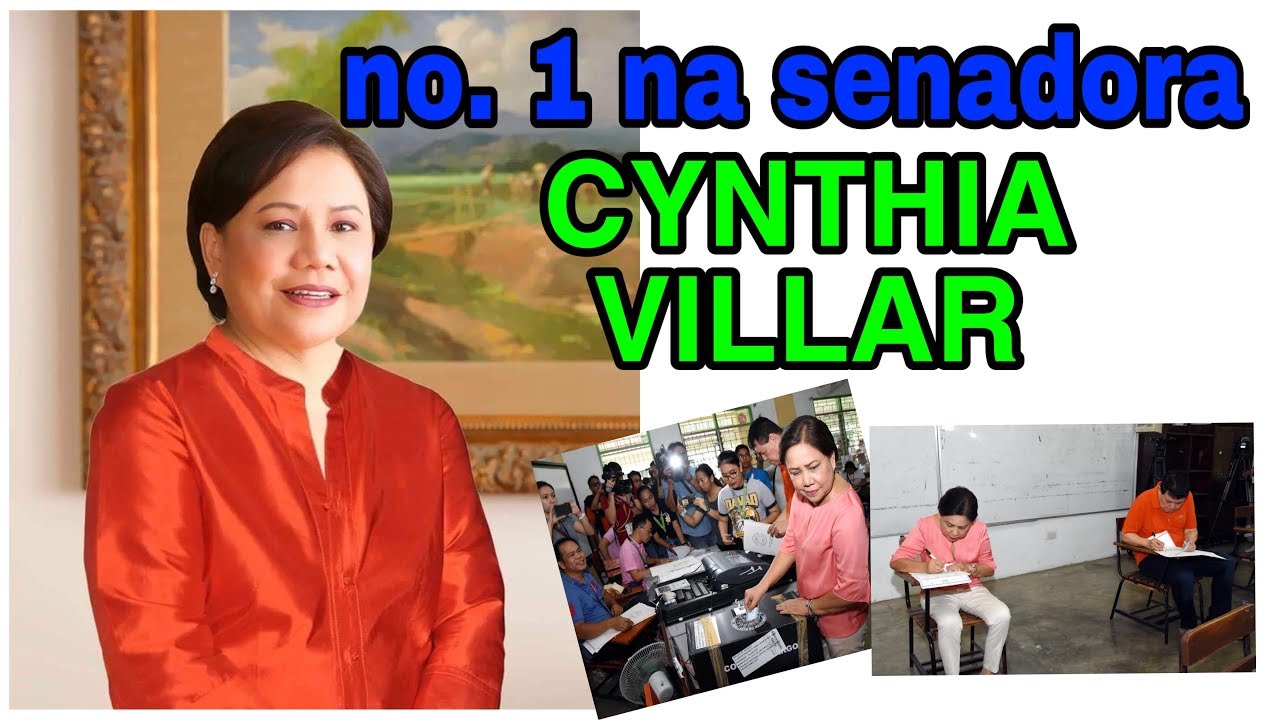CYNTHIA VILLAR NUMBER ONE SA SENADO - YouTube