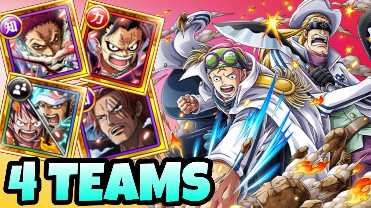 [OPTC] Coby & Helmeppo Raid Boss - 4 Teams - YouTube