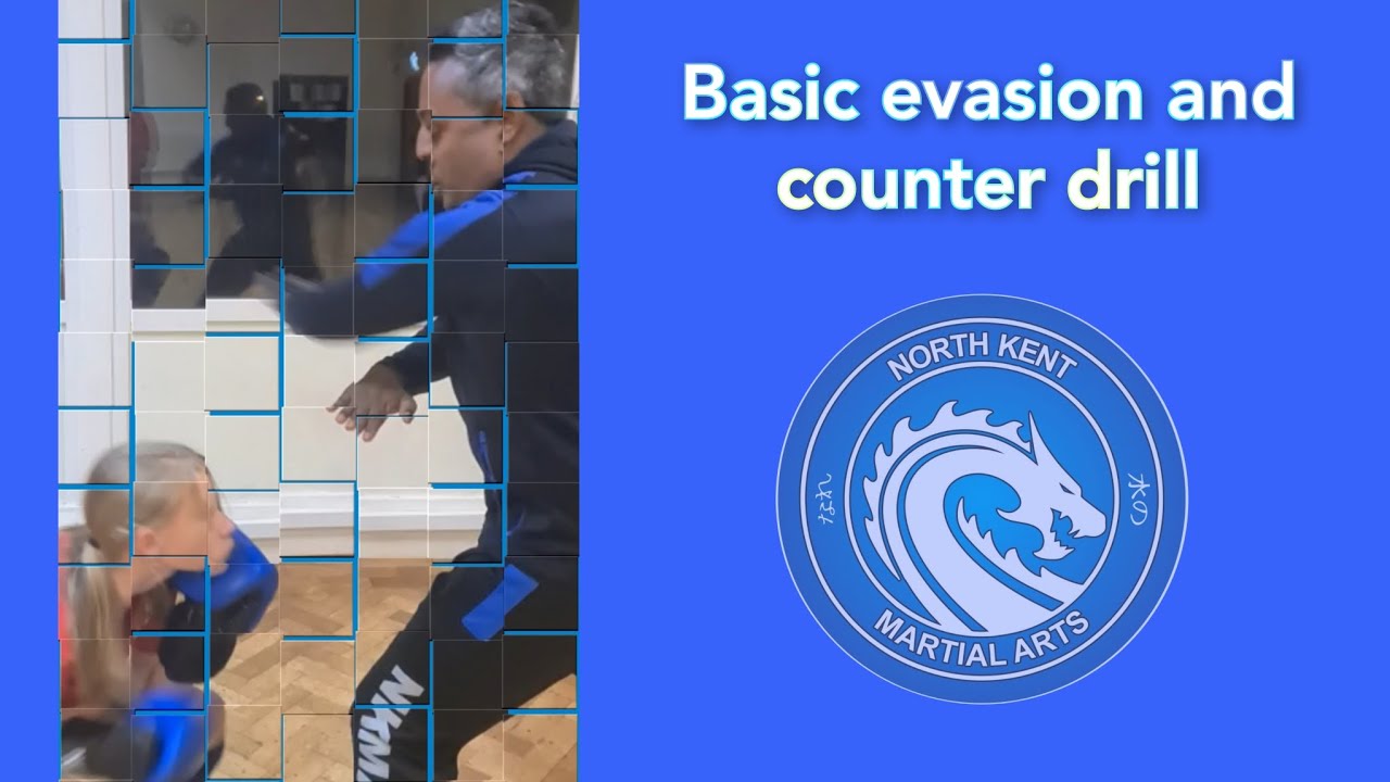 Basic evasion and counter boxing drill - YouTube