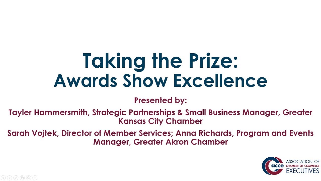 Taking the Prize Awards Show Excellence - YouTube