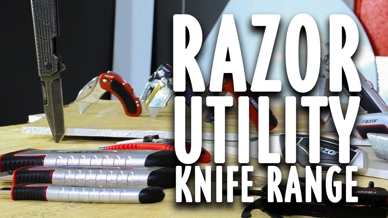 RAZOR Utility Knife Range - Test/Review - YouTube