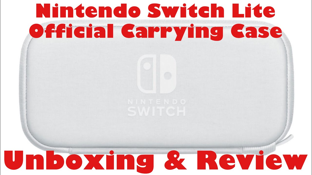 Review & Unboxing of the Nintendo Switch Lite Official Carrying Case by ...