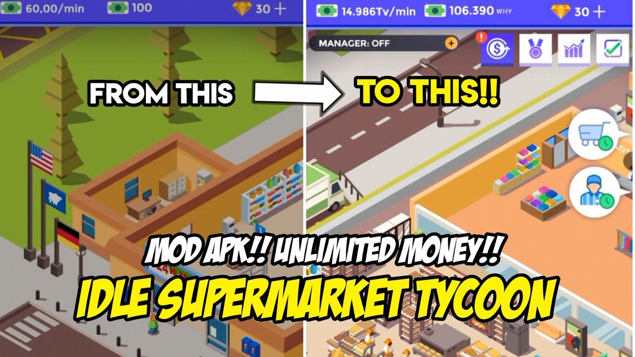 Idle Supermarket Tycoon Mod Apk! UNLIMITED MONEY! - YouTube