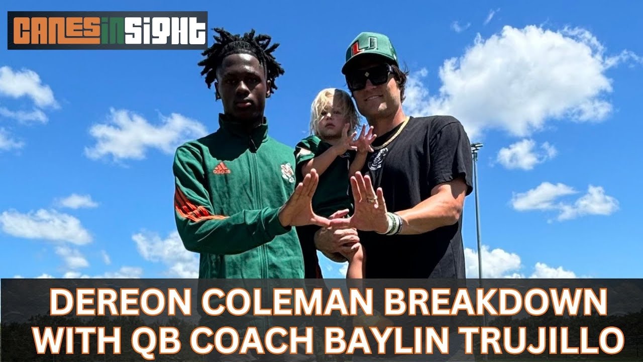 2026 MIAMI QB Commit Dereon Coleman Breakdown with QB Coach Baylin ...
