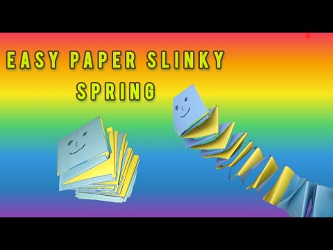 Easy paper Slinky spring || how to make Slinky with paper - YouTube