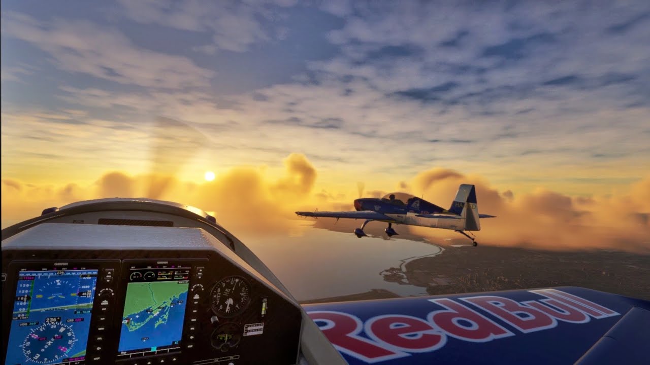 Sunset Formation over Toronto in VR [Microsoft Flight Simulator] - YouTube