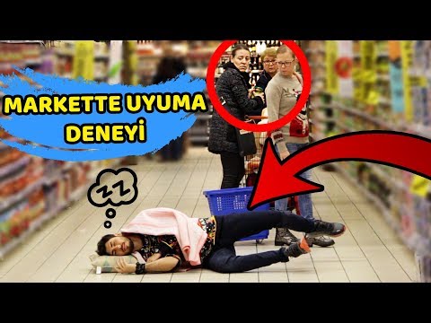 MARKETİN İÇİNDE UYUMA DENEYİ