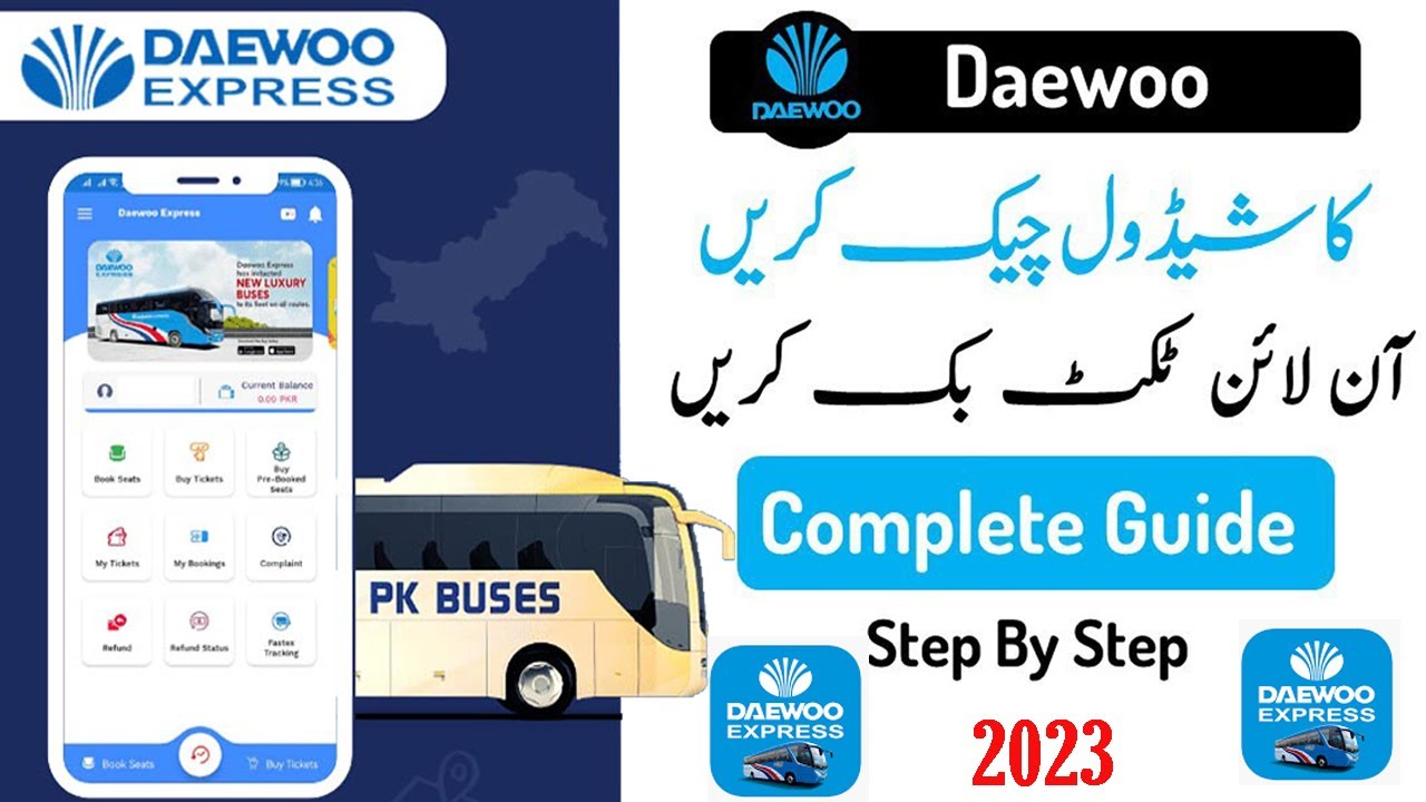 How to Book Daewoo Ticket Online 2023 | Daewoo Express Online Booking ...