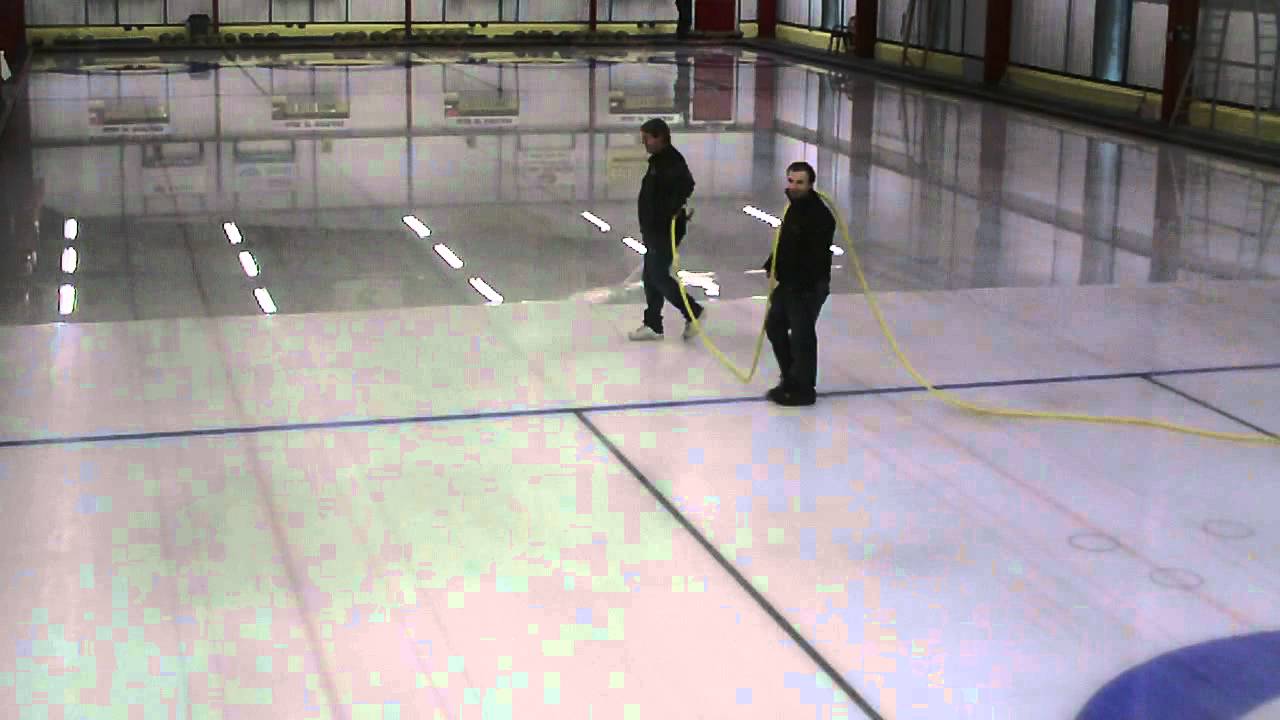 Kinross Curling Rink Ice Maintenance Video 8 - YouTube