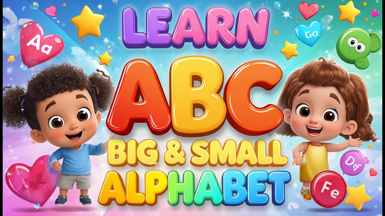 Learn ABC Big and Small Alphabet | ABC Song for Kids | 3D Animated ...