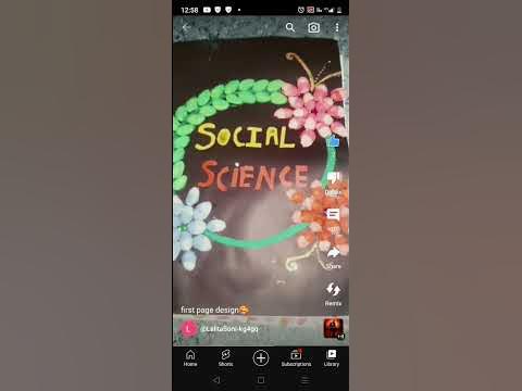 first page design for project 🥰 - YouTube