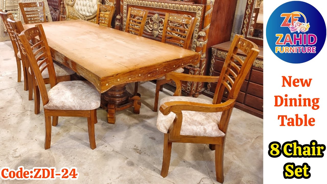 পিতল ডিজাইনের ৮ চেয়ার সেট ডাইনিং টেবিল | Code:ZDI-24 | Chittagong ...