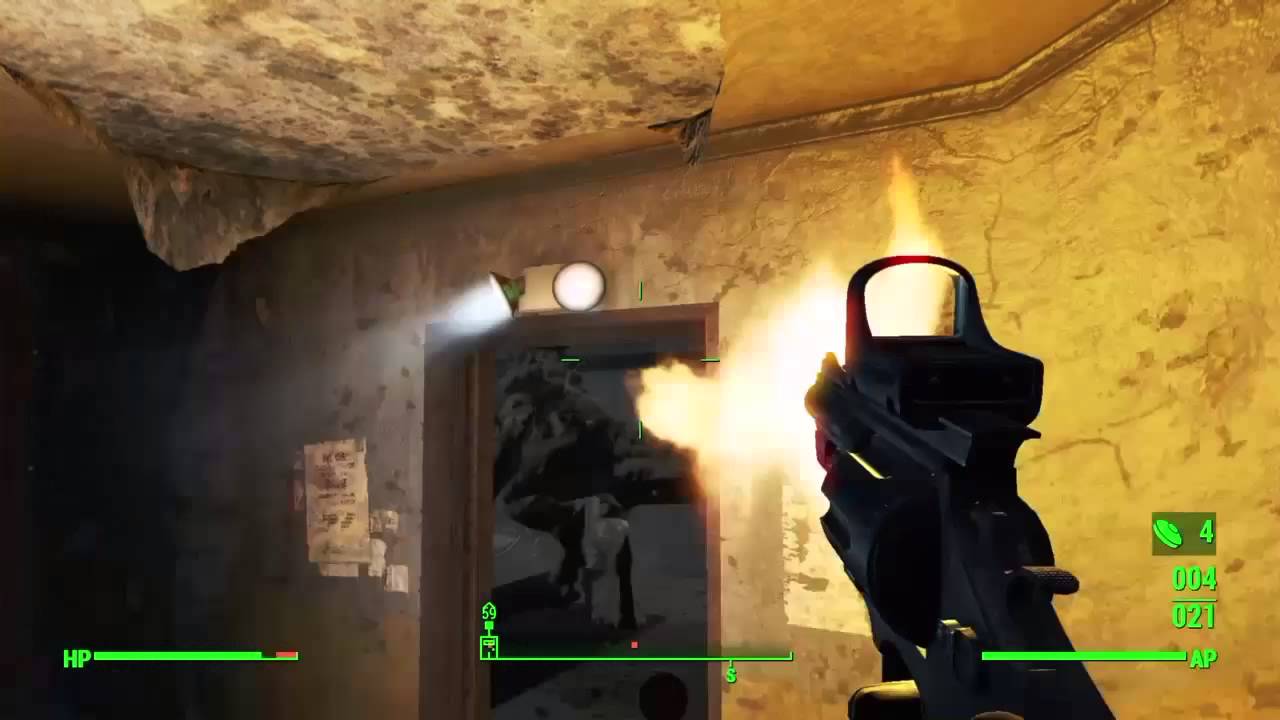 Fallout 4 surprise run-in with a Deathclaw - YouTube