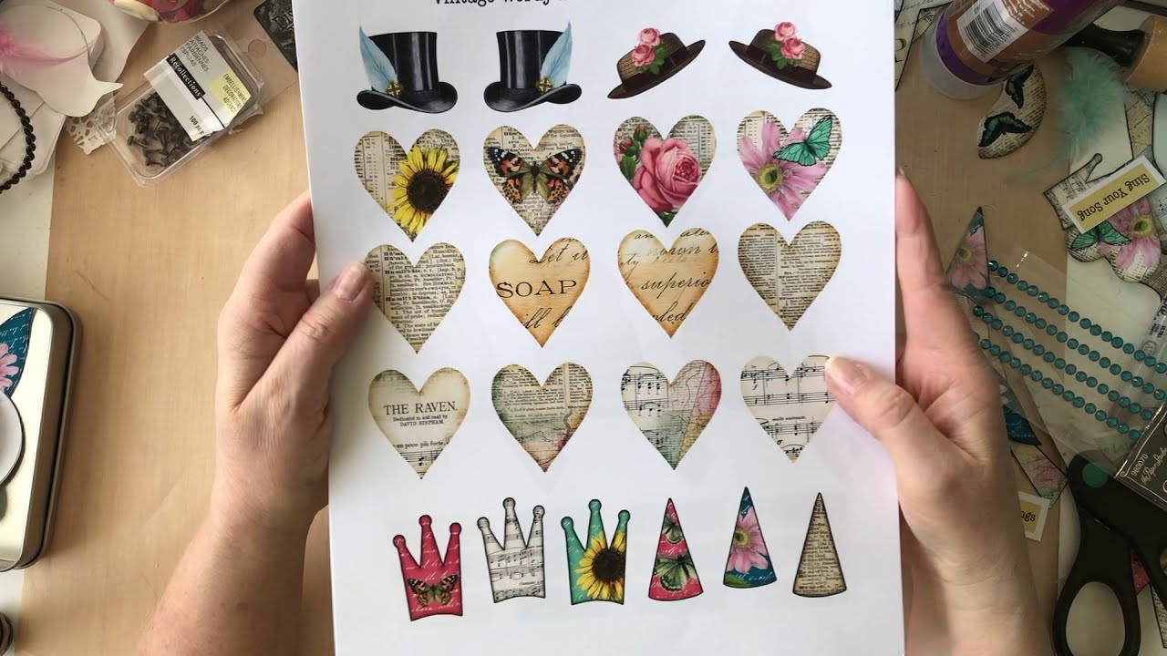 Vintage Wordy Birds Digital Kit Release by The Papered Soul - Craft ...