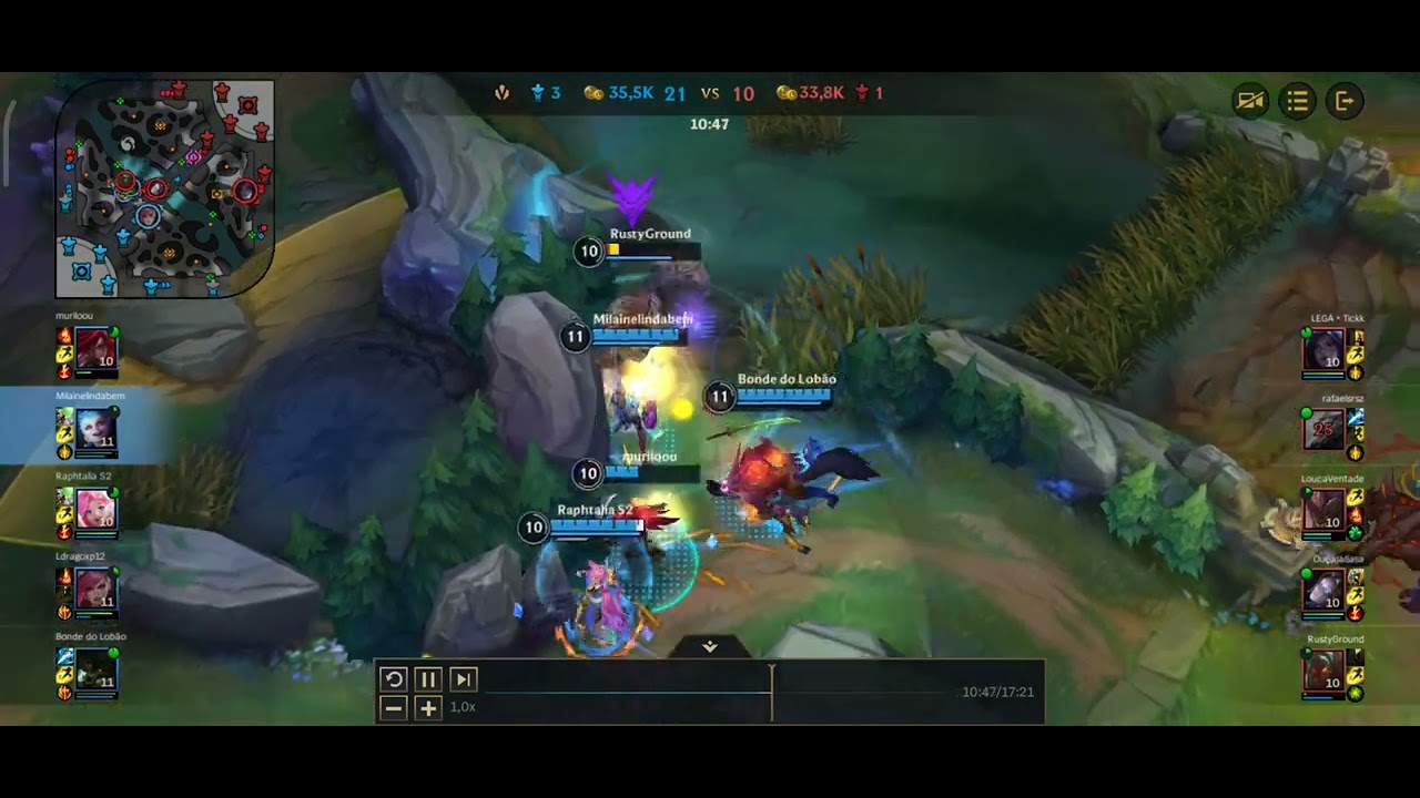 Lol no celular/ Ganhando um S de Jinx. - YouTube