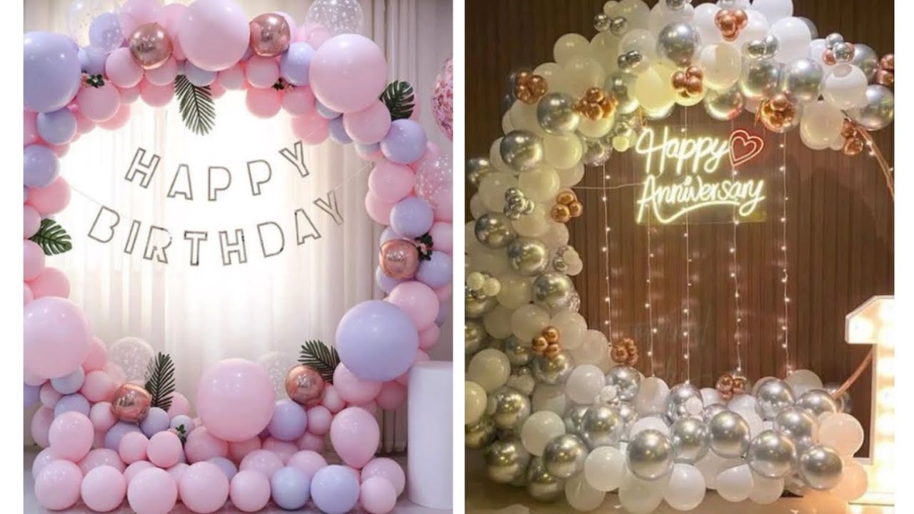 Top 10 Balloon Decoration Ideas || Easy Balloon Decoration || Birthday ...