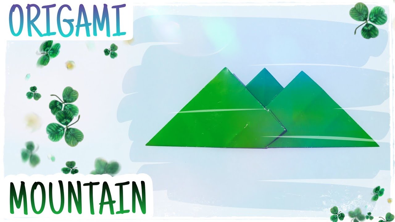 ORIGAMI MOUNTAIN ⛰️ Cara membuat origami gunung - YouTube