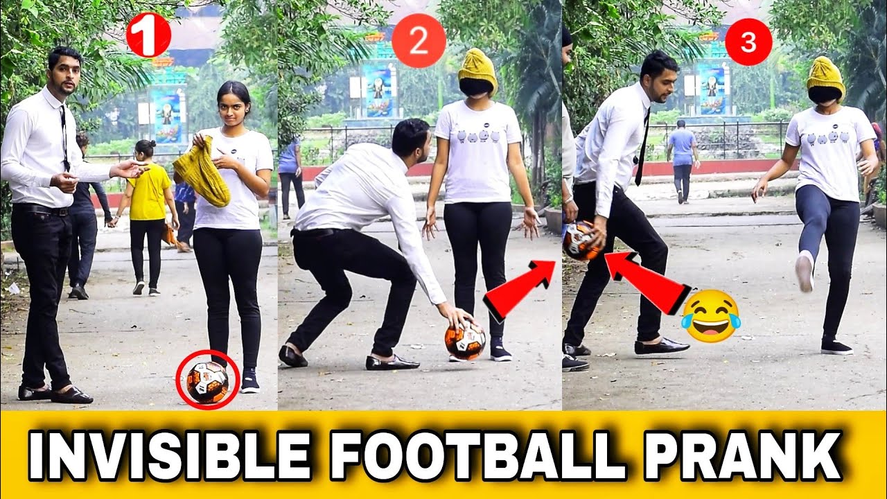 Invisible Football Prank | Prakash Peswani Prank | - YouTube