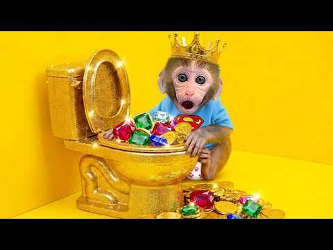 Küçük Maymun BonBon Renkli Karpuzlarla Eğleniyor 😱🍉| Bonbon и друзья