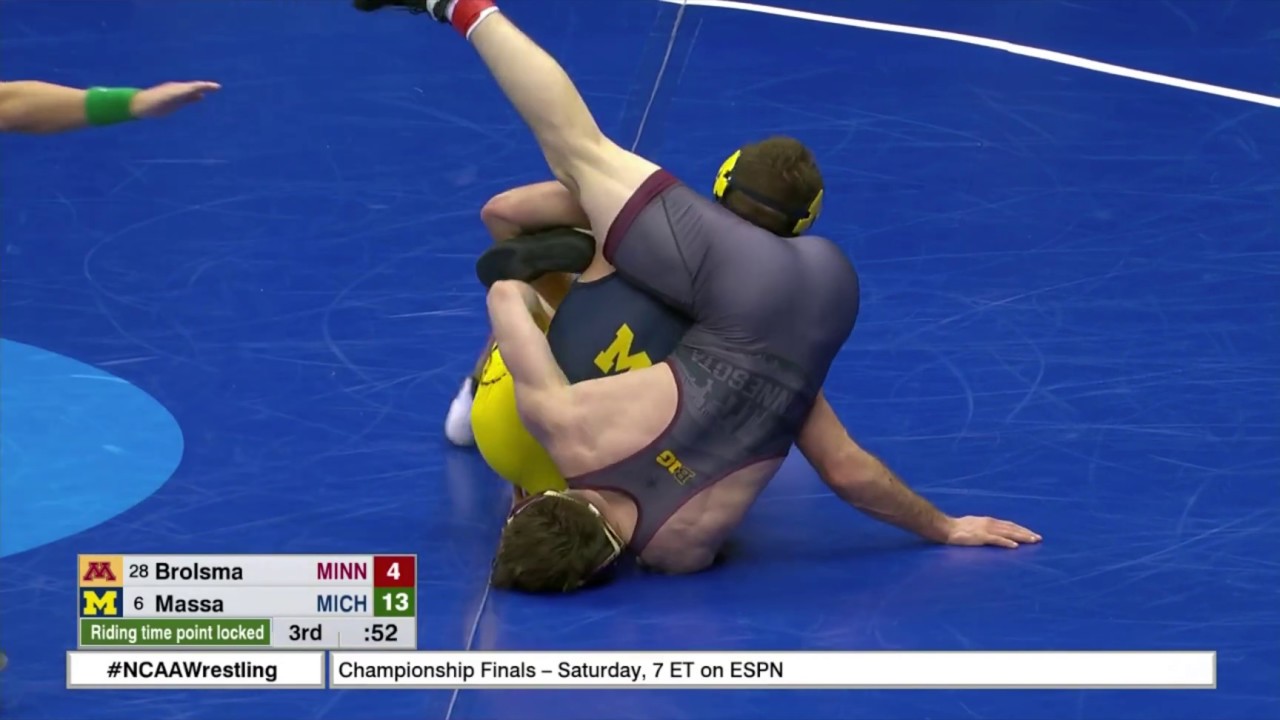 165lbs: Logan Massa (Michigan) tech fall Carson Brolsma (Minnesota ...