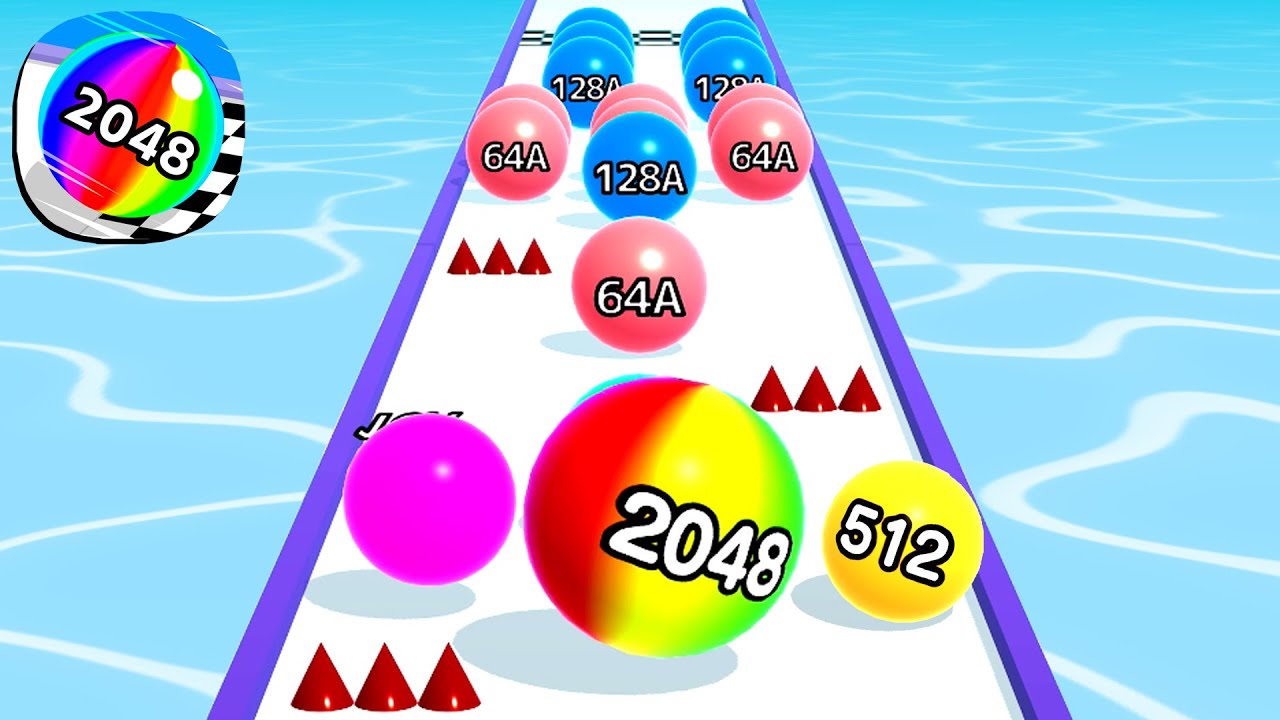 Ball Run 2048 - All Levels Gameplay Android, iOS ( Levels 2260 ) - YouTube