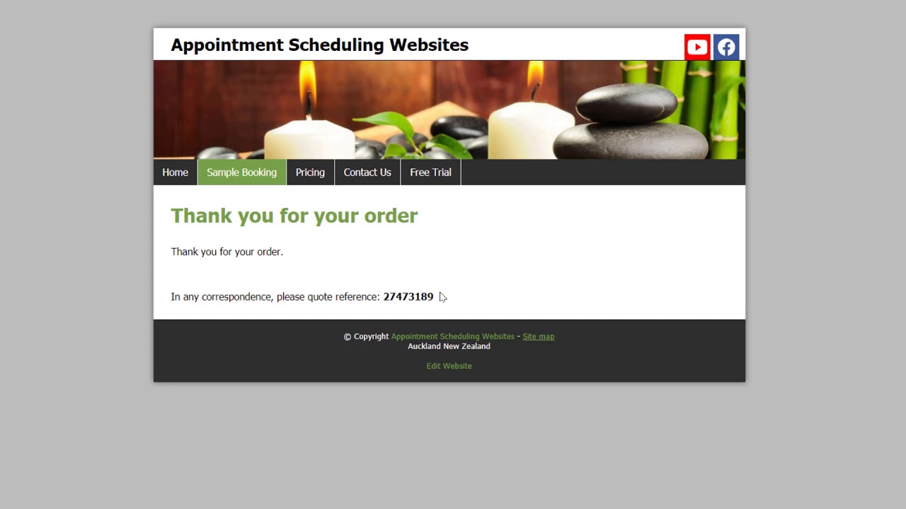 Website World Appointment Scheduling Demo - YouTube