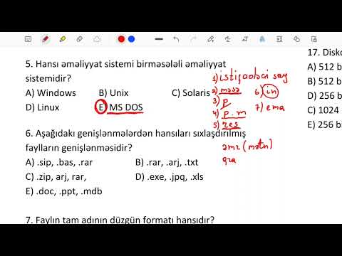 İnformatika | Mövzu 5 | Əməliyyat Sistemi