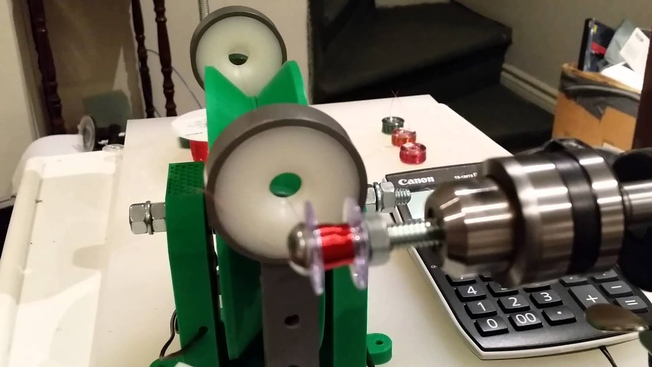Manual winding machine - YouTube