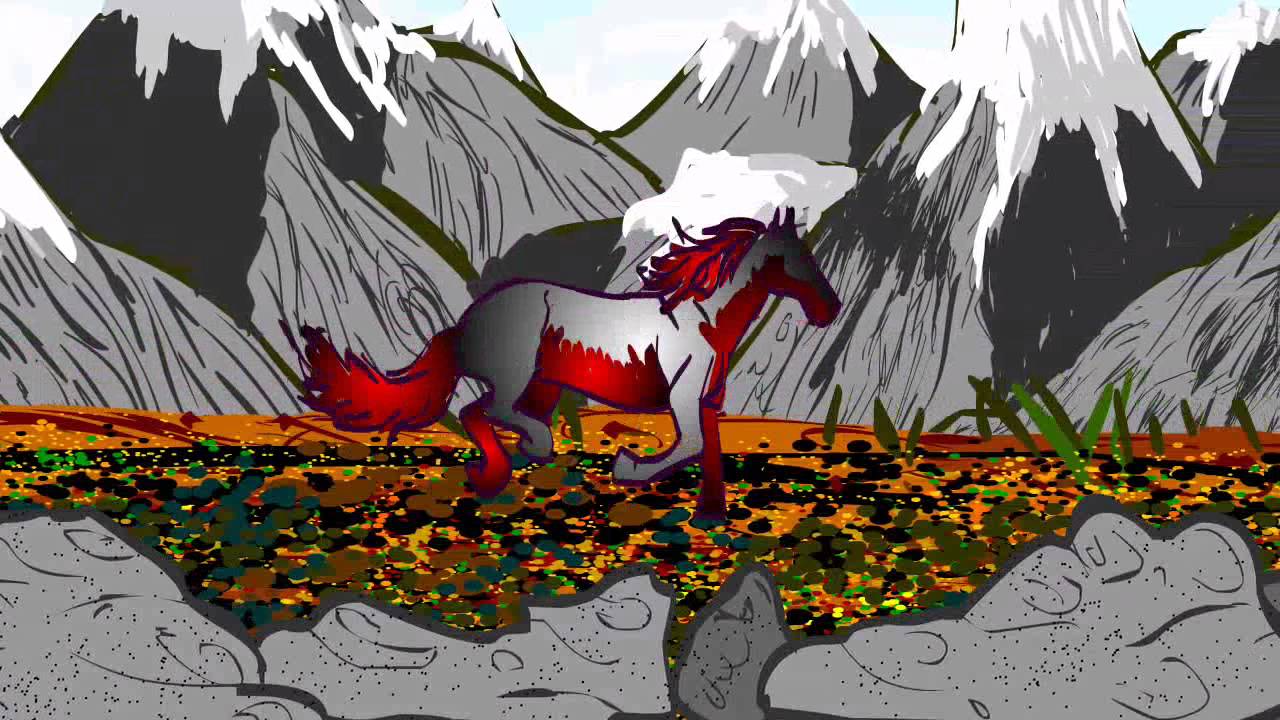 Horse Running 2D Animation - YouTube
