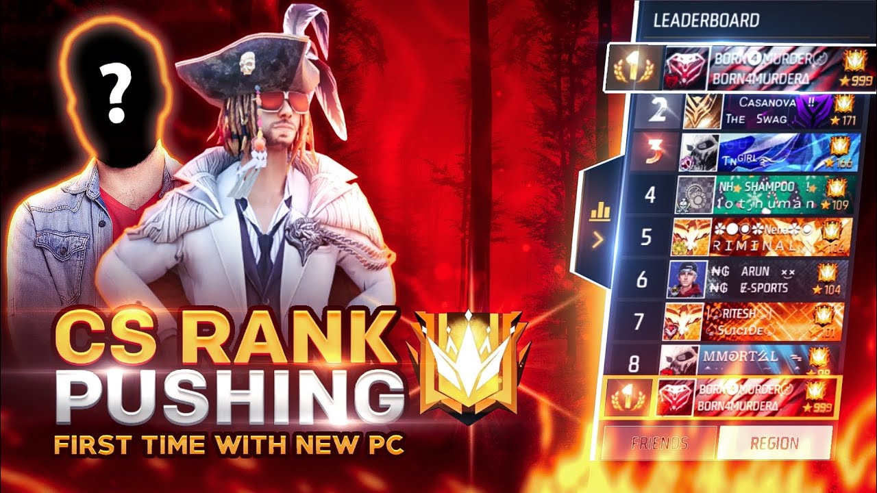 ff cs rank pushing first time with new pc #freefire # ...