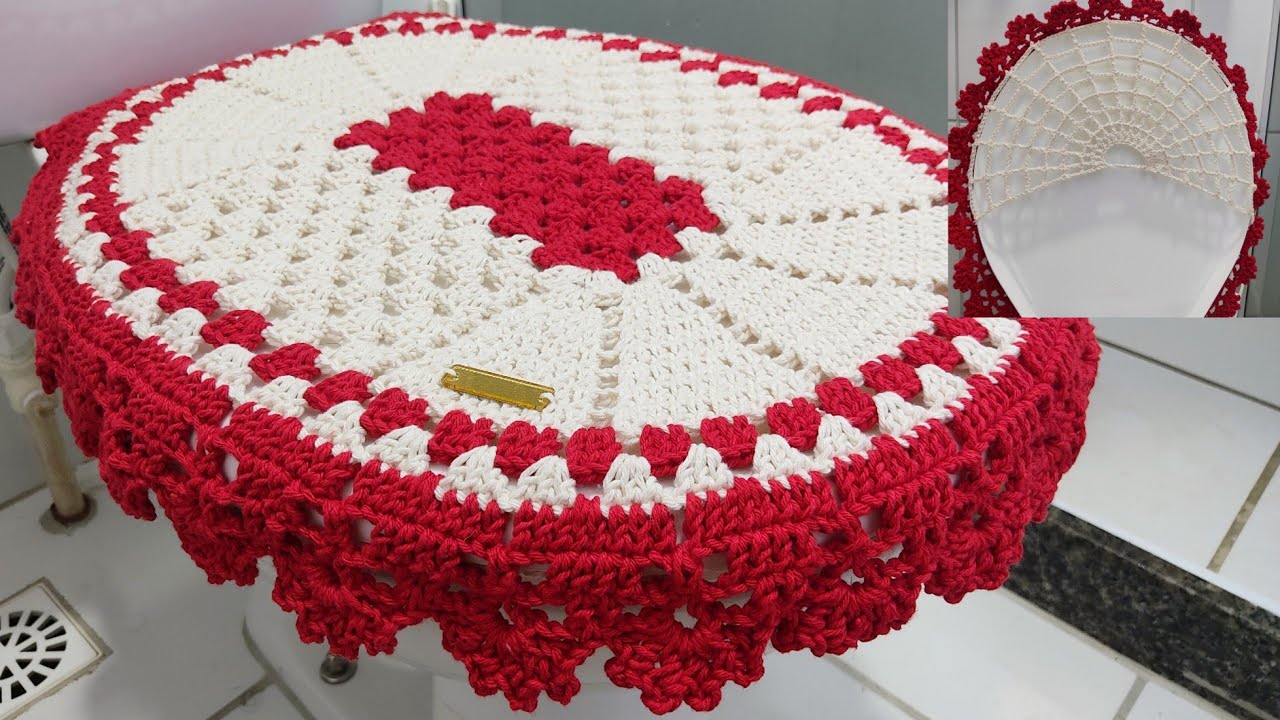 CAPA DE CROCHÊ para a tampa do vaso ECONÔMICO E FÁCIL | SUCESSO DE ...
