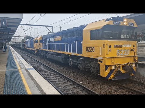 27/06/25 Pacific National Ore Train 8432 passing Broadmeadow