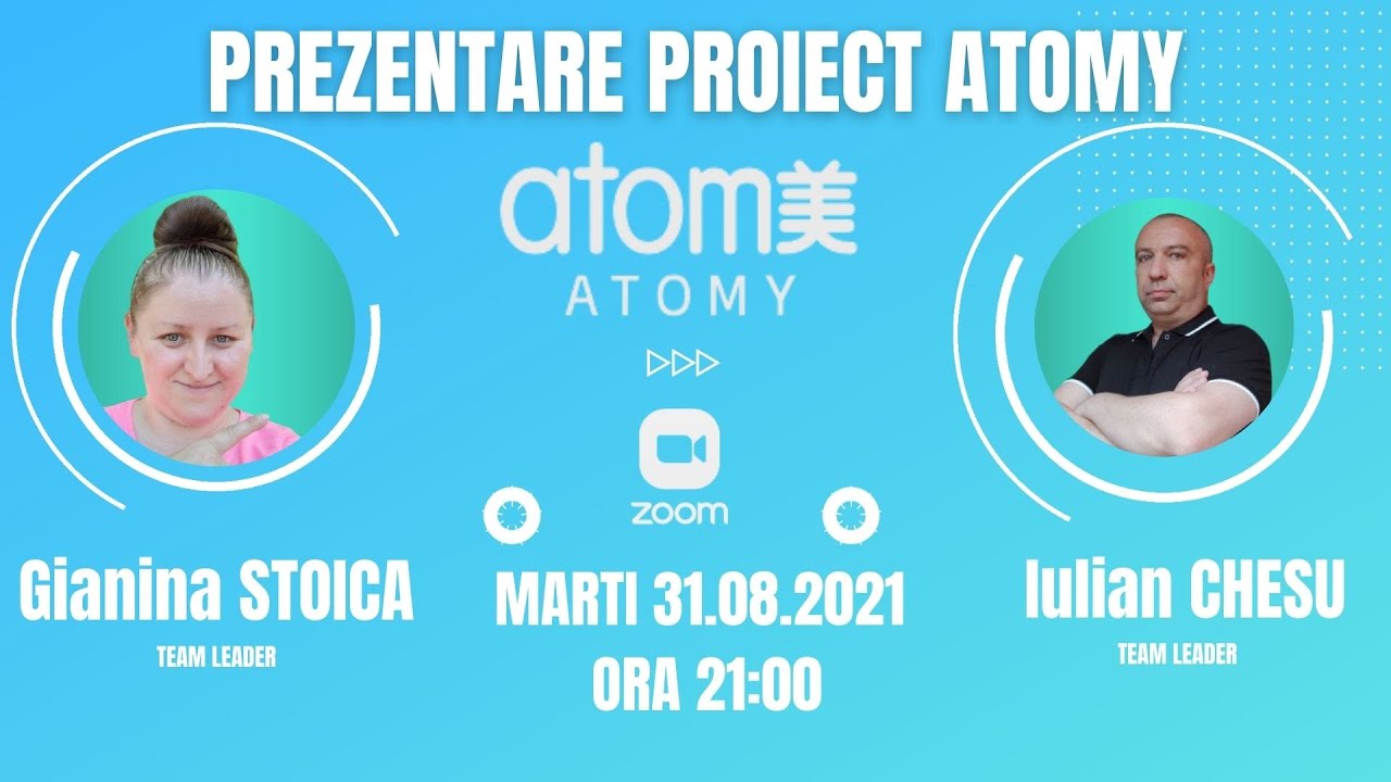 ATOMY ROMANIA (Official) - Prezentare Proiect Conferinta online 31 08 ...