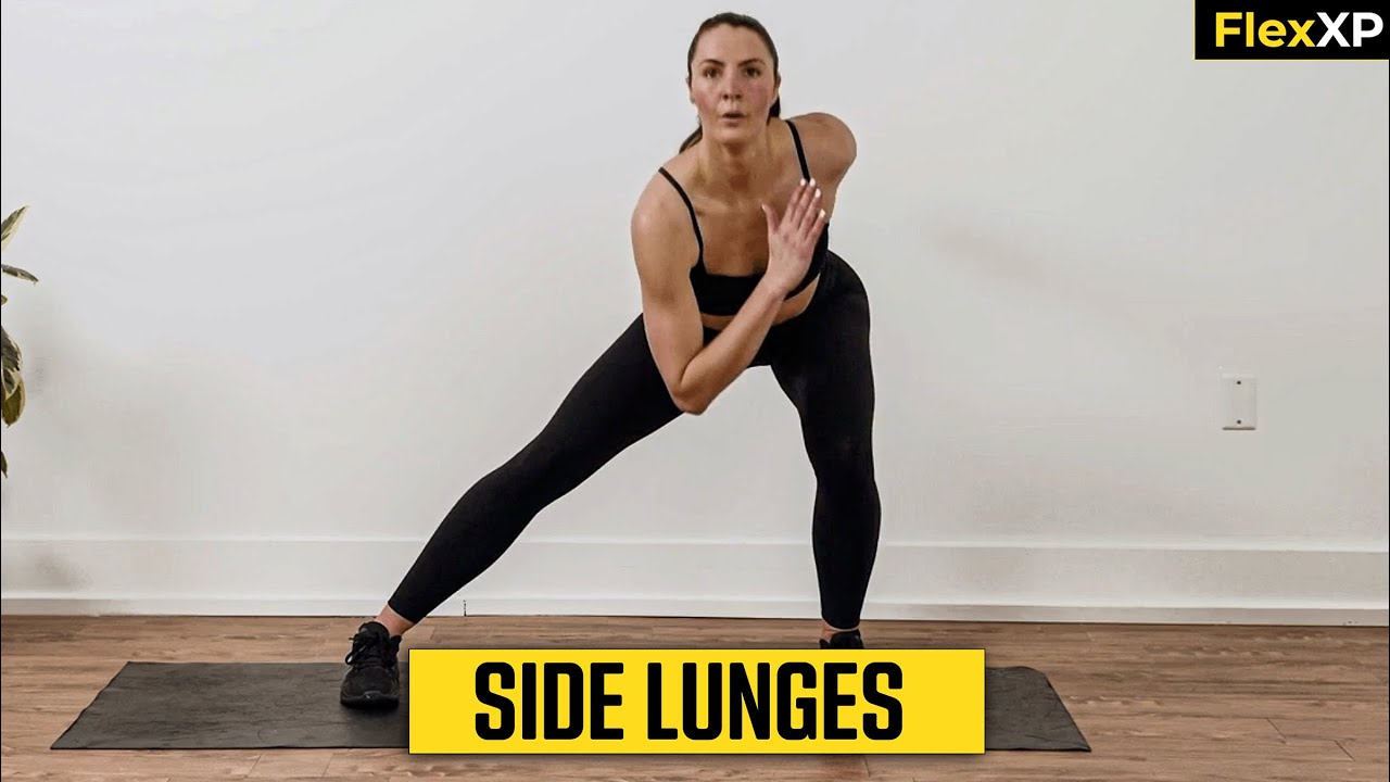 Side Lunges Form & Tutorial Guide (30 Seconds) - FlexXP - YouTube