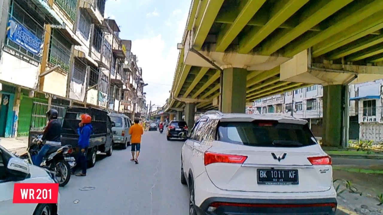 Lajur Bawah Pulo Brayan Flyover via Jalan Cemara to Jalan Pertempuran ...
