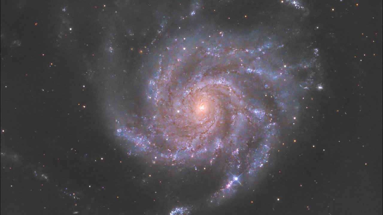A quick Timelapse showing the basic processing of the #Galaxy M101 ...