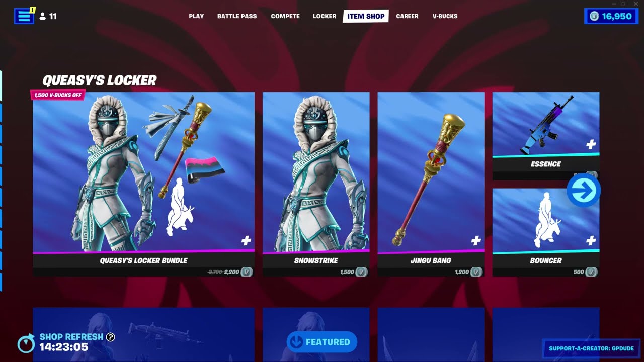 How to get Queasy's Locker Bundle for Free in Fortnite - YouTube