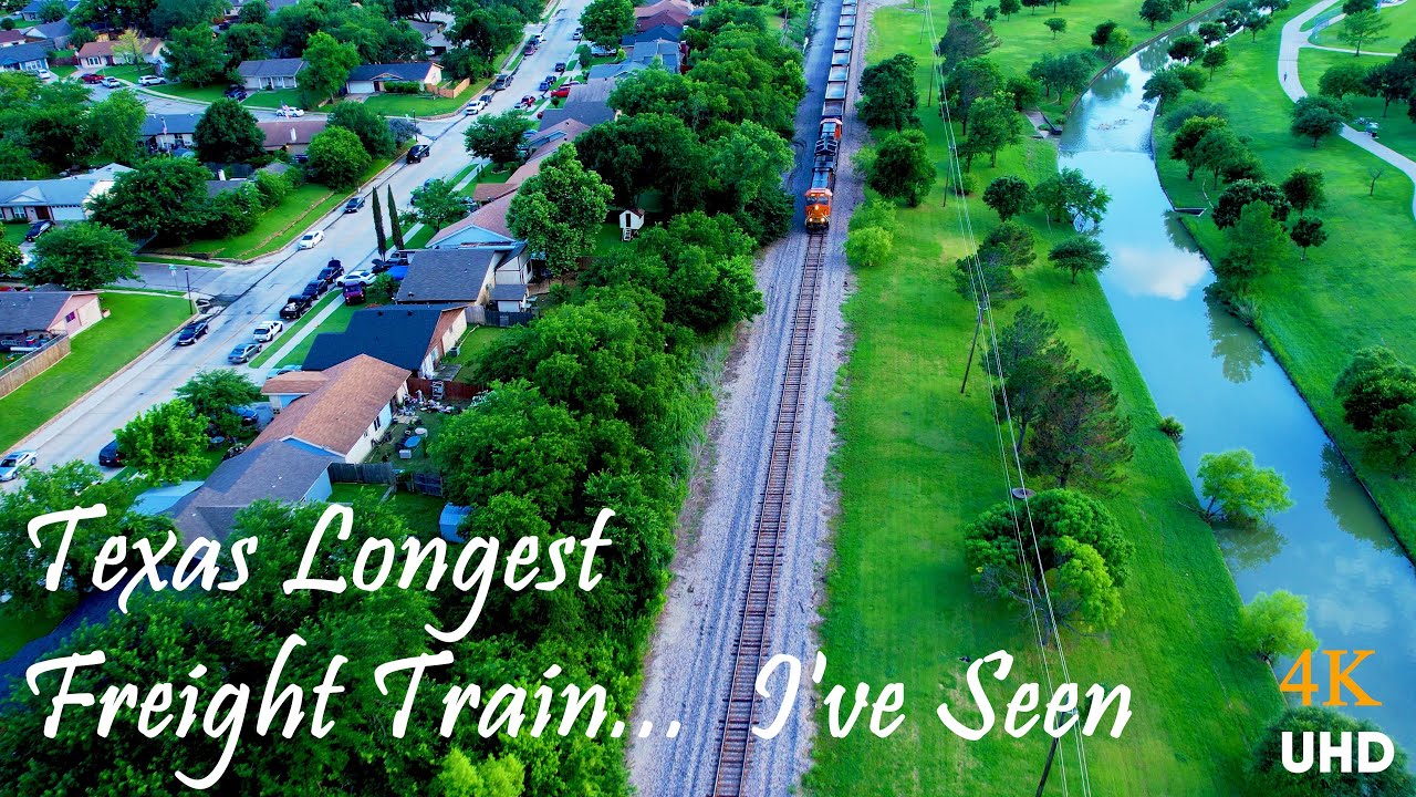 Texas Longest Freight Train I've Seen 3.5 km (2.17 miles or 1,1483 ft ...