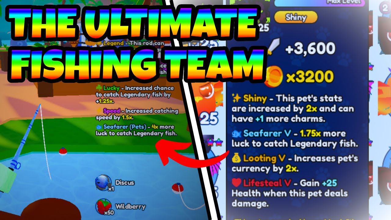 Building The ULTIMATE Fishing Team (x4 FISHING LUCK) 🎣🍀 | Pet Catchers ...