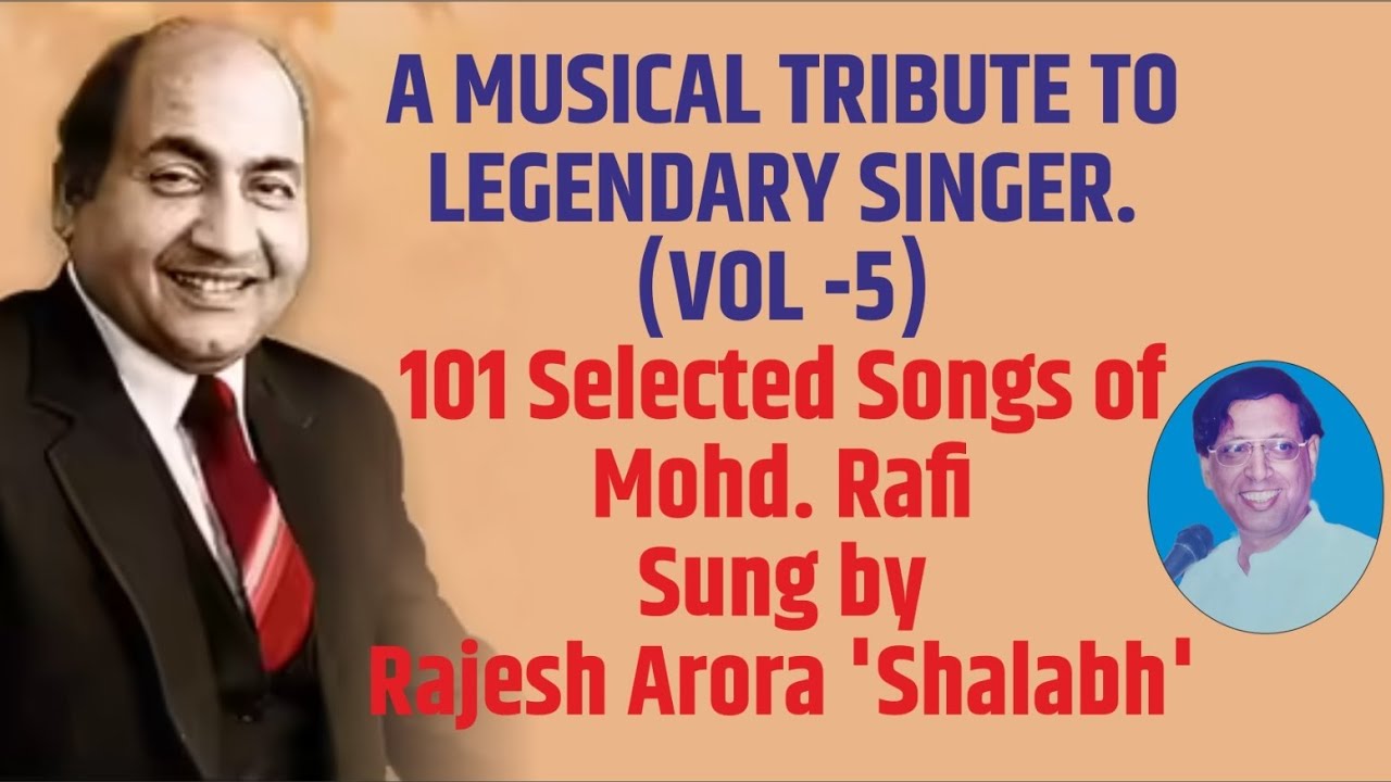 Selected Songs of Rafi Saheb from films released in 1960 sung by me ...