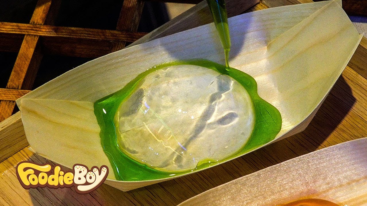 물방울 떡 / Water Drop Rice Cake - Korean Street Food / 전주 남부야시장 길거리 음식 ...