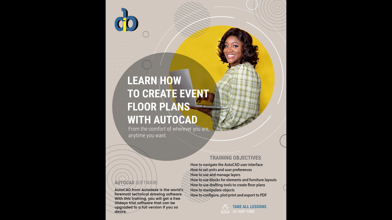 LEARN HOW TO DRAW EVENT FLOOR PLANS WITH AUTOCAD - YouTube