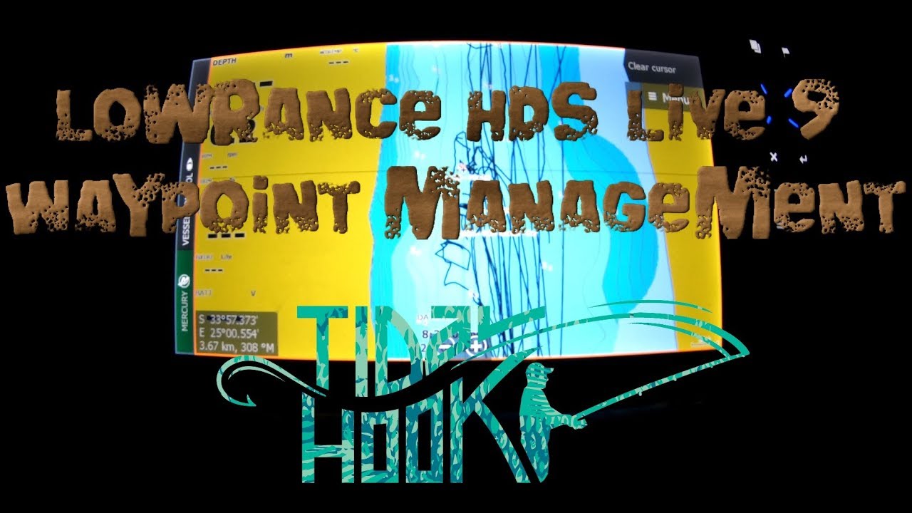 Lowrance HDS Live 9 Waypoint Management - YouTube