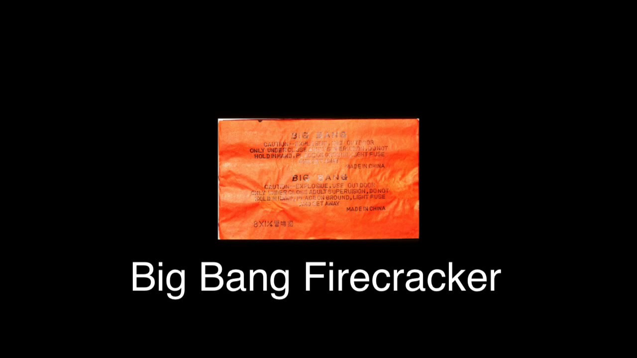 Big Bang firecracker - YouTube