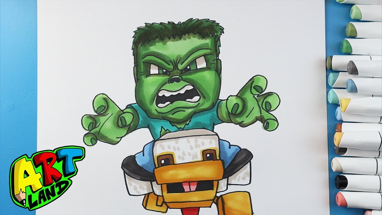 How to Draw a Chicken Jockey | Minecraft Movie - YouTube