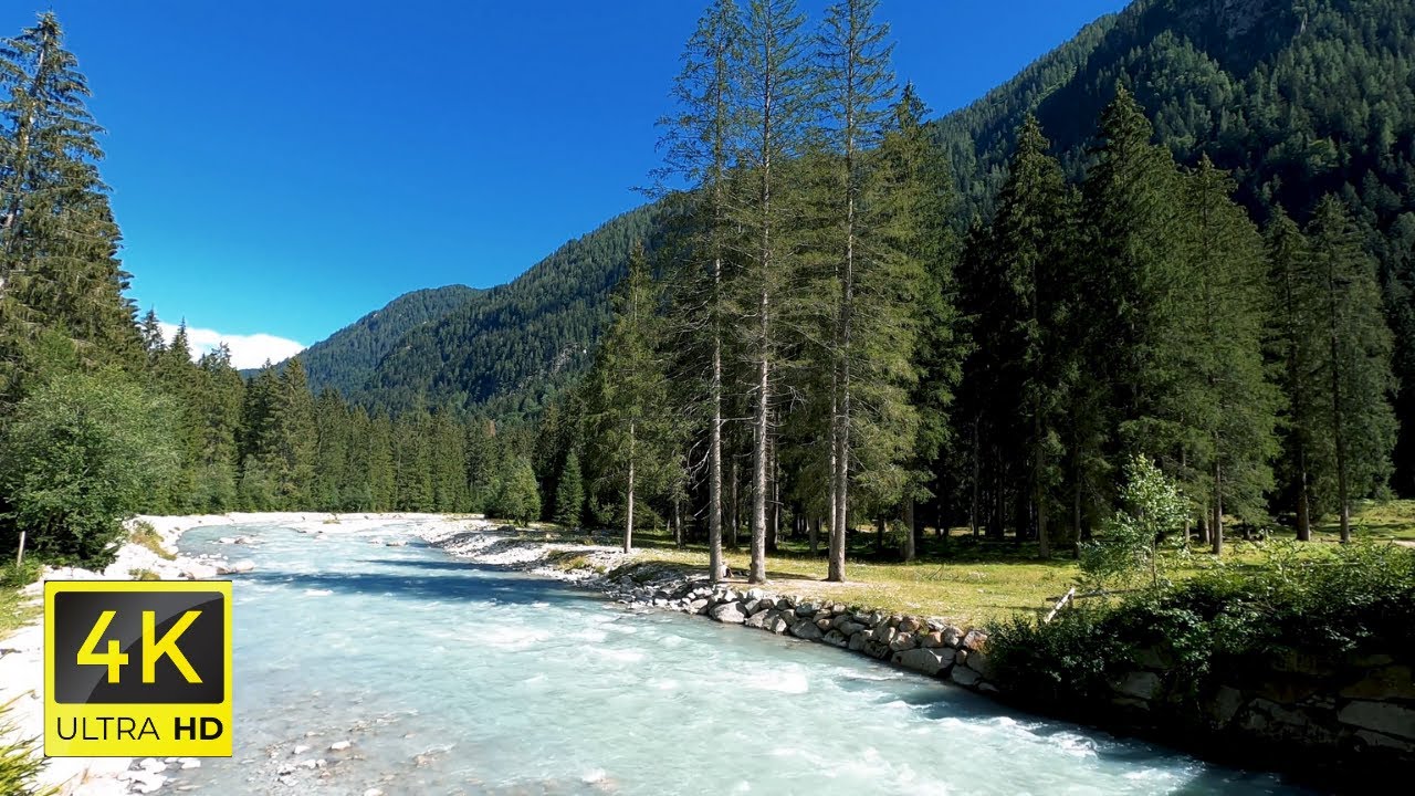 4K River Sounds - Relaxing Nature Ambience for Sleep - YouTube