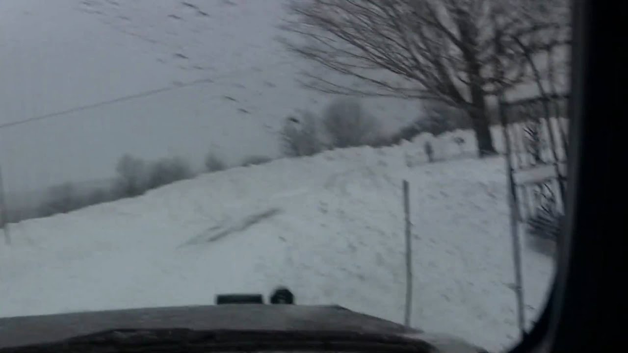 suburban plowing deep snow - YouTube