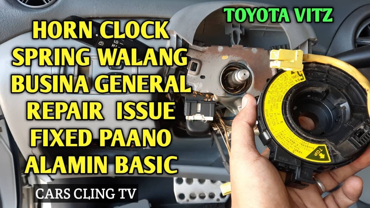 TOYOTA CLOCK SPRING CABLE GENERAL REPAIR NO HORN NO GROUND CONTACT ...